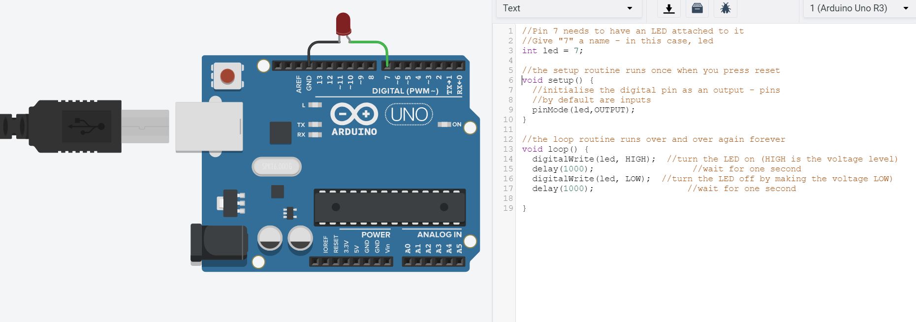 NC26169 (25118): Introduction to Arduino Programming: Coding the first program in Tinkercad ...